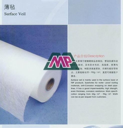 Fiberglass surfacing veil - Hebei Maple FRP Industry Co.,Ltd.